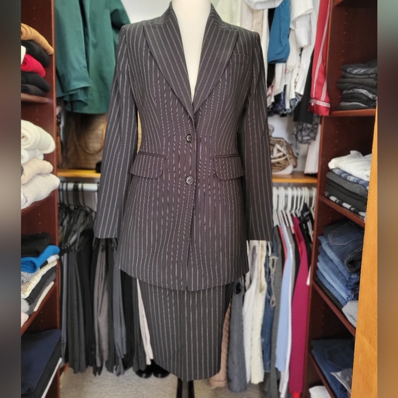 Moda International | Other | Moda International Pin Striped Skirt Suit ...